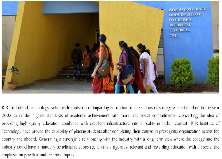 Direct Admission in R.R Institute of Technology Bangalore
